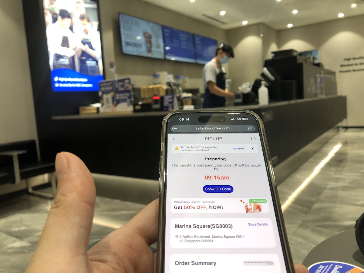I visited a Luckin Coffee Shop Outside of China, in Singapore: Review ...